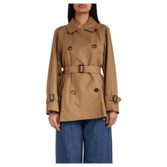 Max Mara Femme, Vestes, Brun, Taille: 40 FR Veste Courte Crois&eacute;e
