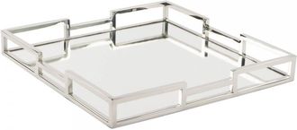 Fink Hommage/Spiegeltablett,Edelstahl/L.40,B.40,H.5