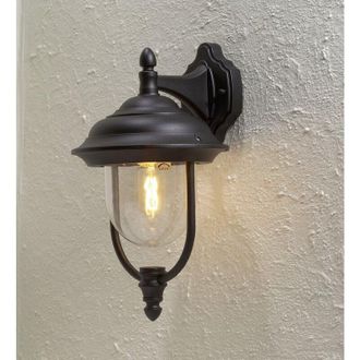 Konstsmide Parma 7222-750 Au&szlig;enwandleuchte Energiesparlampe, led E27 75 w Schwarz