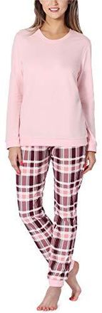 Cornette Ensemble de Pyjama pour Femme - 671 2018 (Rose Clair/Bordeaux-07, S)