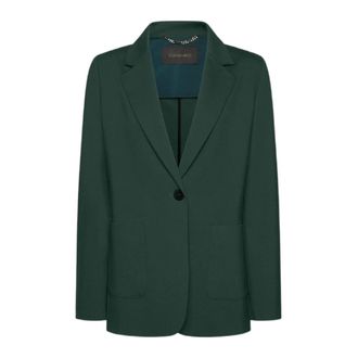 Elena Miro Femme, Vestes, Vert, Taille: 50 FR Milano Stitch Blazer