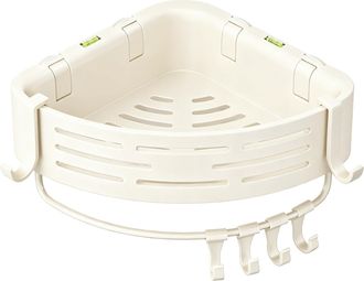 Generic Duschregale - Badezimmer-Eckregal-Wandorganisator, Saugnapf Mit Turmstangenhaken, Eckregal-Wandorganisatoren | F&uuml;r K&uuml;che, Apartment, Hotel, Zuhause, S