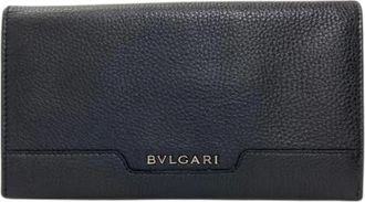 Bulgari Portefeuille long (bi-pli) Pre-owned - Homme - Pre-owned - Noir - Taille: ONE Size
