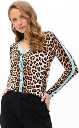 Passioni Cardigan mit Leopardenprint Leopardenprint