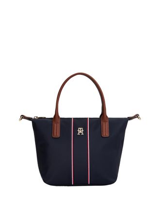 Tommy Hilfiger Popette Kleine Tragetasche mit abnehmbarem Crossbody-Gurt, Space Blue Corp, Einheitsgr&ouml;&szlig;e