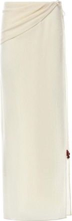 Magda Butrym Femme, Jupes, Blanc, Taille: 36 FR Maxi Skirt