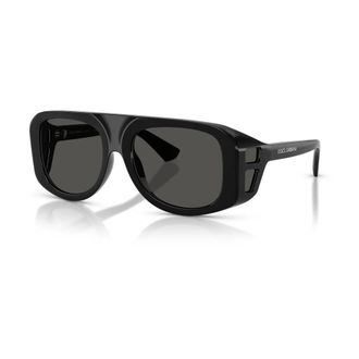 Dolce & Gabbana unisex, Accessoires, Noir, Taille: 55 MM Lunettes de soleil pilote