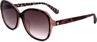 Kate Spade New York Kate Spade Tamera/F/S Acetate 086 HAVANA, Round/Oval, 59