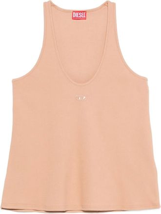 Diesel Trägershirt mit Logo-Detail - Nude