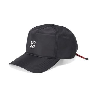 Dsquared2 Casquette en M&eacute;lange Coton - Homme - Accessoires - Noir - Taille: ONE Size