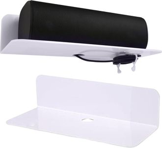 Generico Wandregale, 2 St&uuml;ck, Organizer aus Metall, 23 cm, f&uuml;r Badezimmer, Wohnzimmer, Schlafzimmer, K&uuml;che, Zuhause, Bilderrahmen, Pflanzen, Parf&uuml;m