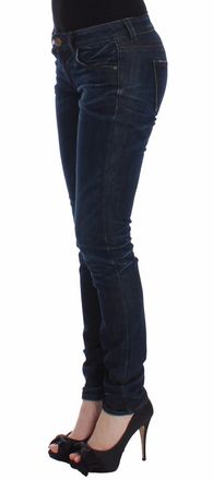 Ermanno Scervino Womens Blue Slim Jeans Denim Pants Skinny Leg Stretch Cotton