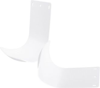 SOLUSTRE 2 St&uuml;ck Wandmontierte Seifenspender Schaumhalter aus ABS mit Tropfschale Wei&szlig; ohne Bohrl&ouml;cher f&uuml;r B&uuml;ro Hotel Krankenhaus und Schule