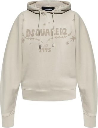 Dsquared2 hoodie à imprimé graphique - Gris