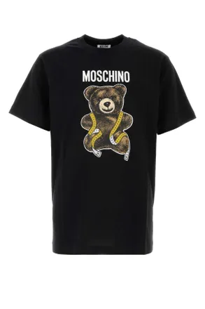 Moschino Logo-Graphic Cotton T-Shirt - Black