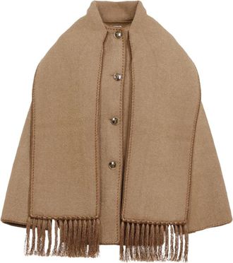 Toteme Femme, Manteaux, Brun, Taille: 38 FR Manteau &Eacute;l&eacute;gant en Laine Marron