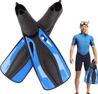 Generico Schwimmflossen f&uuml;r Erwachsene, Schnorchelausr&uuml;stung, Schwimmflossen f&uuml;r Erwachsene, 1 Paar Reisegr&ouml;&szlig;e, Training, Wassersport,, Pool, Meer, tiefes Wass
