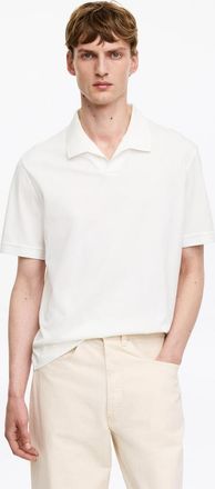 Arket Kurz&auml;rmliges Poloshirt -Wei&szlig;