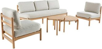 Sweeek Gartenlounge-Set 5-Sitzer aus Akazienholz