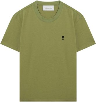 Ami De Coeur Cropped T-Shirt - - Tops - Damen - Gr&uuml;n - XS