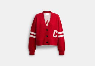 Coach Cropped-Cardigan Mit Horse And Carriage-Motiv