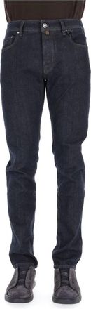 Jacob Cohen Homme, Jeans, Bleu, Taille: W33 Jean Denim avec étiquette cheval vert