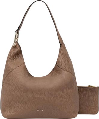 Furla Lara M Hobo - Femme - Sacs - Brun - Taille: ONE Size
