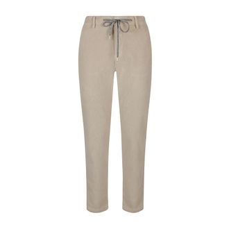 Eleventy Velvet Millerighe Jogger Chinos - - Trousers - Damen - Beige - M