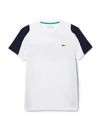 Lacoste Sport T-shirt Sport Ultra-dry Homme Blanc/Marine-verdier-mari XXL