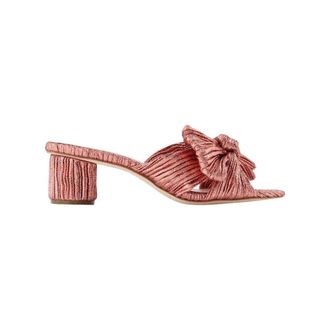 Loeffler Randall Femme, Chaussures, Rose, Taille: 35 EU Sandales &agrave; Pliss&eacute; Talon Bas