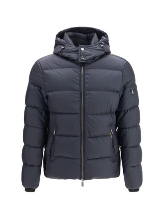 Moorer Mens Down Jacket Brett-Sh Blue Outer: Polyamide