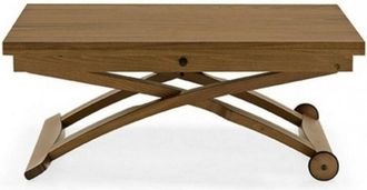 Inside75 Table basse relevable extensible italienne mascotte noyer 105 x 70/140 cm