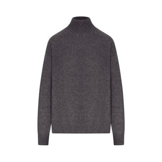 Max Mara Col roul&eacute; Smmnocino - Femme - Pulls - Gris - Taille: 40 FR
