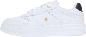 Tommy Hilfiger Damen Th Sporty Cupsole Corp Fw0Fw09025 Low Top, White (White), 40 EU