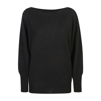 Le Tricot Perugia Schwarze Pullover f&uuml;r einen stilvollen Look - - Knitwear - Damen - Schwarzk - XL