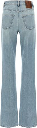 Valentino Garavani High-Waist Stone-Washed Denim Jeans - Blue