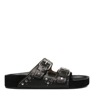 Isabel Marant Schwarze Lennyo Sandalen mit Nieten - - Shoes - Damen - Schwarzk - 37 EU