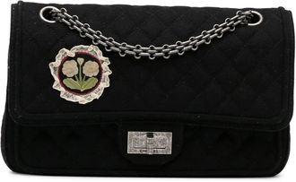 Chanel Hobo Bags - Reissue Wool Shoulder Bag - Gr. unisize - in Schwarz - f&uuml;r Damen