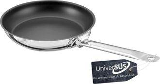Schulte Ufer GastroSUS Industar PLUS Bratpfanne mit UniverSUS Oberflächenstruktur, ohne PFAS/PTFE, 163150-24, Edelstahlpfanne Induktion, 24 cm
