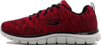 Skechers 232298 RDBK, Sneaker, Red Knit/Black Trim