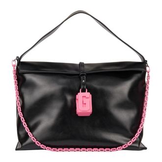 GCDS Logo-Schultertasche mit Schriftzug - - Bags - Damen - Schwarzk - ONE SIZE