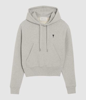 Ami Sweatshirt Ami De Coeur Gris Cendre Chine Noir