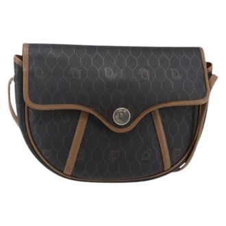 Dior Sac bandouli&egrave;re &agrave; rabat nid dabeille Vintage Pre-owned - Femme - Pre-owned - Noir - Taille: ONE Size