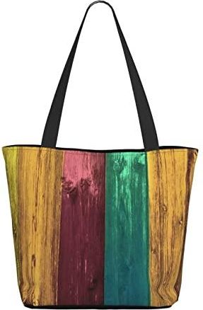 AOOEDM Rustic Planks Ladies Shopping Bag 13x11x7in.Le cadeau parfait pour la Saint-Valentin.Cest de la Saint-Valentin pour maman, fille, &eacute;pouse, etc