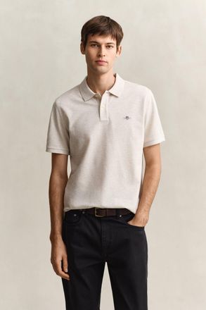 GANT Herren Regular Fit Shield Piqu&eacute; Poloshirt (XXXL) SEED MELANGE