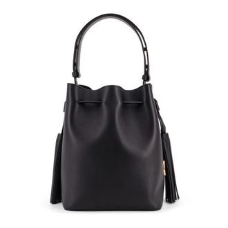 Valentino Garavani Schwarze Leder Zugbeutel Tasche Hergestellt in Italien - - Bags - Damen - Schwarzk - ONE SIZE