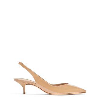Stuart Weitzman Femme, Chaussures, Beige, Taille: 36 EU Escarpins Slingback Élégants avec Découpe en V