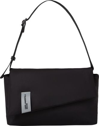 Karl Lagerfeld Karl Lagerfeld Jeans, Damen, Gepolsterte NylonSchultertasche, Schwarz, One size