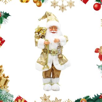 Generico Weihnachtsmann-Dekoration: Stehende Figur, 45,7 cm, Weihnachtsmann-Dekoration, f&uuml;r Zuhause, Tisch, Schreibtisch, Fenster, Kamin, Familie, Freunde, Kol