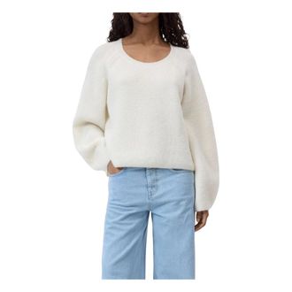 Closed Pull &agrave; encolure bateau en m&eacute;lange dalpaga - Femme - Pulls - Blanc - Taille: 36 FR
